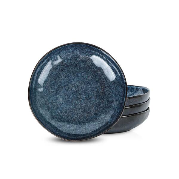 STONE LAIN Mirella 4-Piece Blue Stoneware Full Set (Service for 4 ...