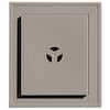 Builders Edge 7 in. x 8 in. #008 Clay Square Universal Mounting Block ...