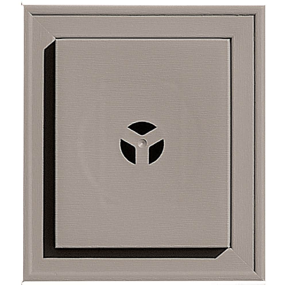 Builders Edge 7 in. x 8 in. #008 Clay Square Universal Mounting Block ...