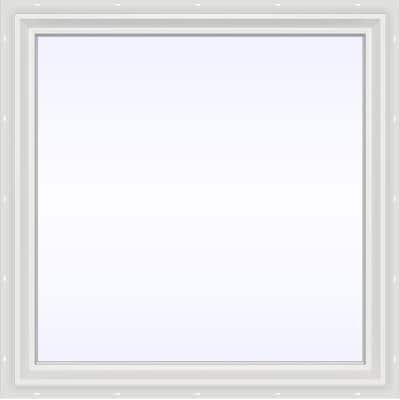 JELD-WEN 35.5 in. x 35.5 in. V-4500 Series White Vinyl Fixed Picture ...
