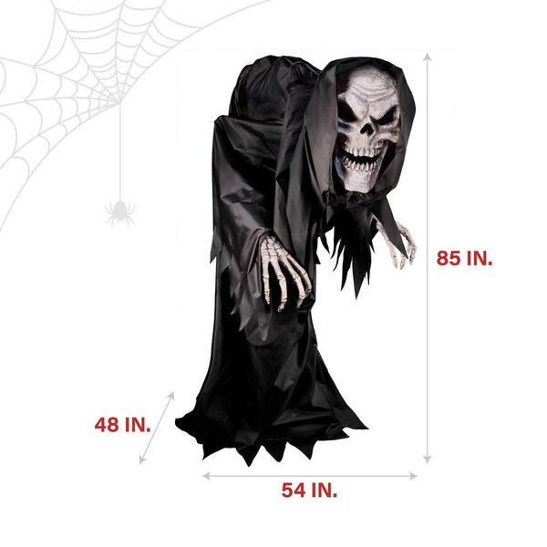 Haunted Hill Farm 85 in. Premium Talking Halloween Animatronic Colossal ...