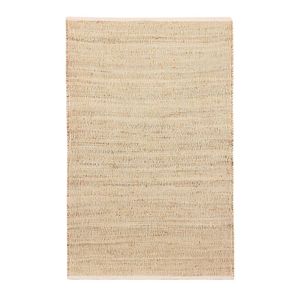 Delara Delara Handwoven Jute and Cotton Area Rug, Natural Rugs ...
