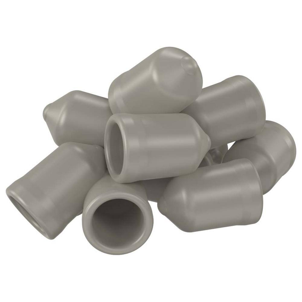 ClosetMaid 1/4 in. Nickel Shelf End Caps for Ventilated Wire Shelving ...