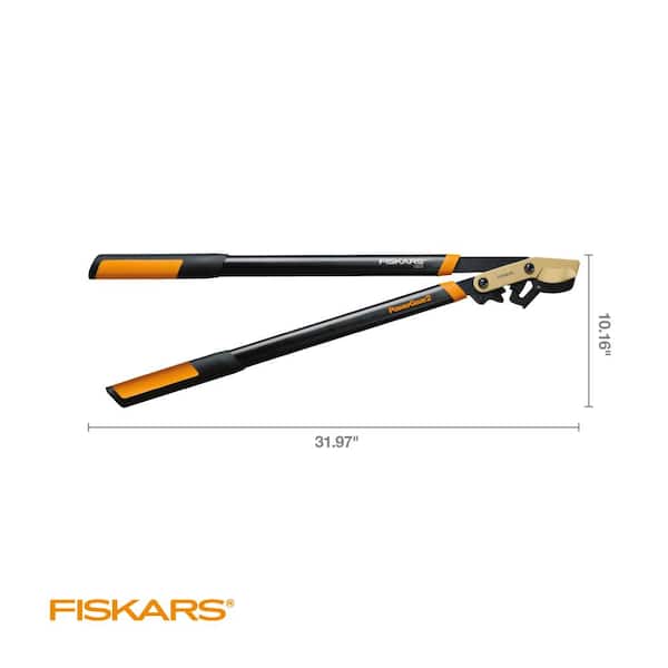 Fiskars 2 in. Cut Capacity Titanium Coated Steel Blade 32 in. PowerGear2 Bypass Lopper with SoftGrip Handles 394802 1004