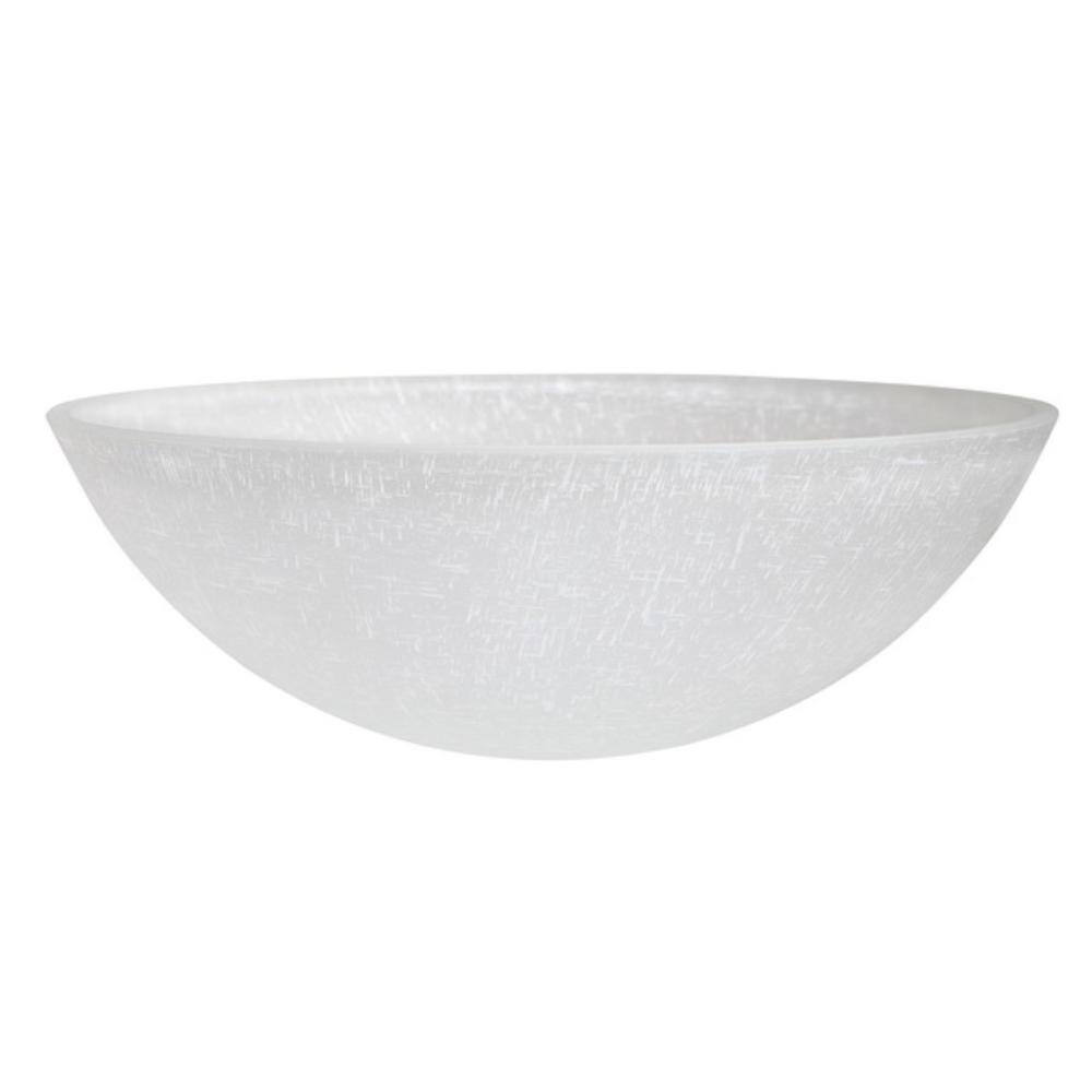 5-1/2 in. H x 15-3/4 in. Dia/Frosted Glass Shade For Torchiere Lamp ...