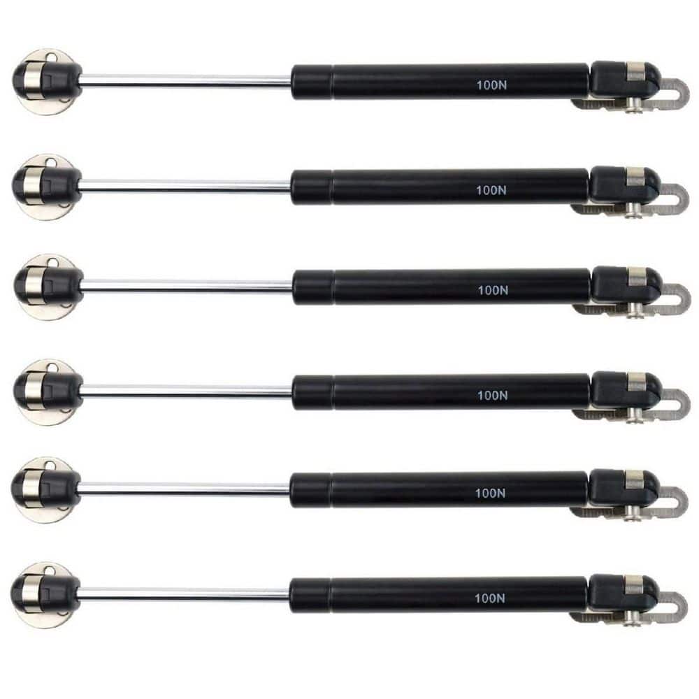 Wudkey 6-Pack 10 in. Cabinet Struts, 100N/22.5 lbs. Gas Struts, Cabinet ...