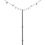 ALLSOP 9.5’ Heavy-Duty String Light Pole Stand with Mounting Brackets ...