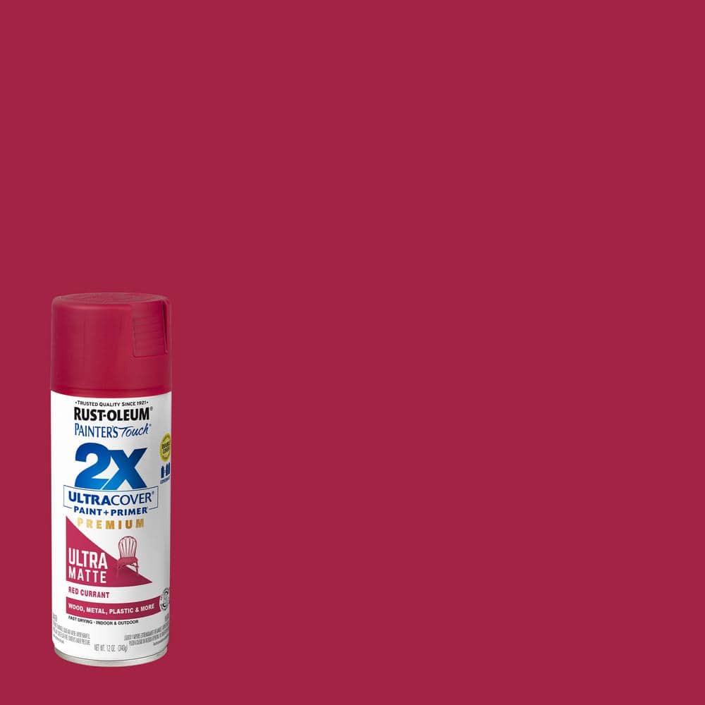 Rust-Oleum Painter's Touch 2X 12 oz. Matte Red Current Ultra Cover ...
