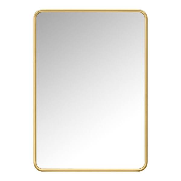 Home Decorators Collection Medium Rectangle Gold Framed Mirror (22 in ...