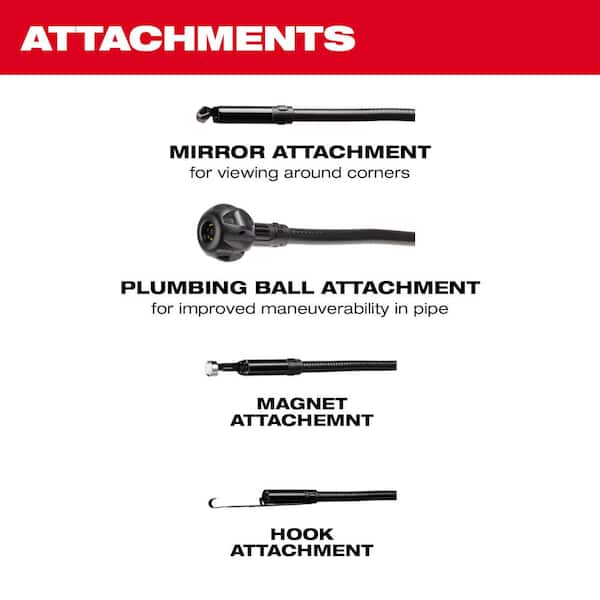 Milwaukee M12 12-Volt Lithium-Ion Cordless M-SPECTOR 360-Degree 10 ft ...