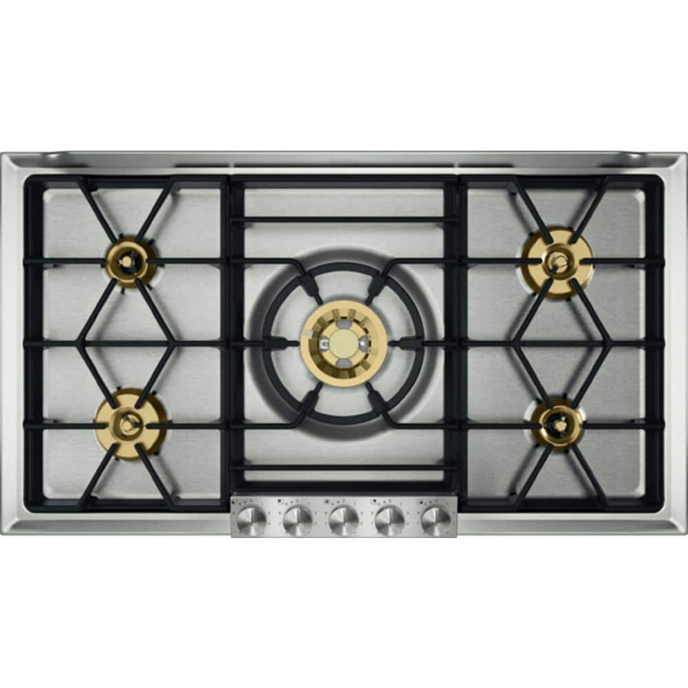 GAGGENAU 200 Series 36 in. Gas Cooktop in Stainless Steel with 5 ...