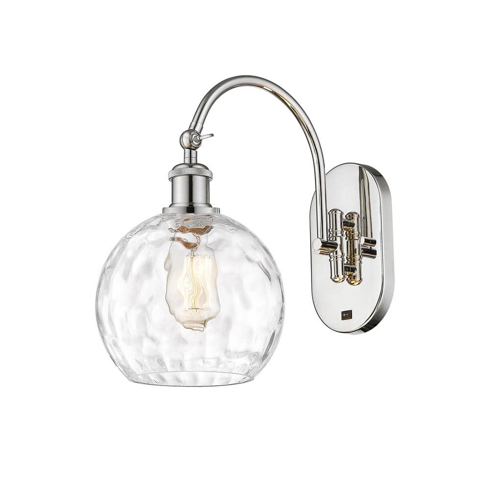 Innovations Athens Water Glass 1-Light Polished Nickel, Clear Water ...