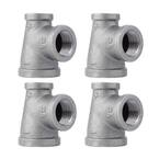 PIPE DECOR 1 in. Black Iron FPT x FPT x FPT x FPT Cross Fitting (2-Pack ...