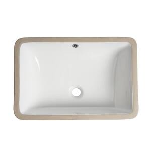 Los Flexi 22 in. Rectangular Undermount Bathroom Sink, Modern ...