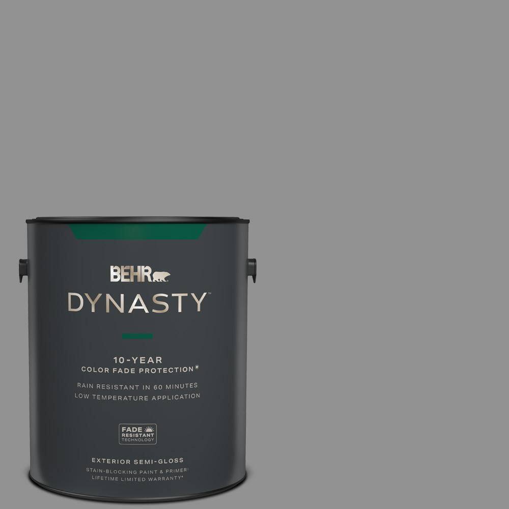 BEHR DYNASTY 1 gal. #N520-4 Cool Ashes Semi-Gloss Enamel Exterior Stain ...