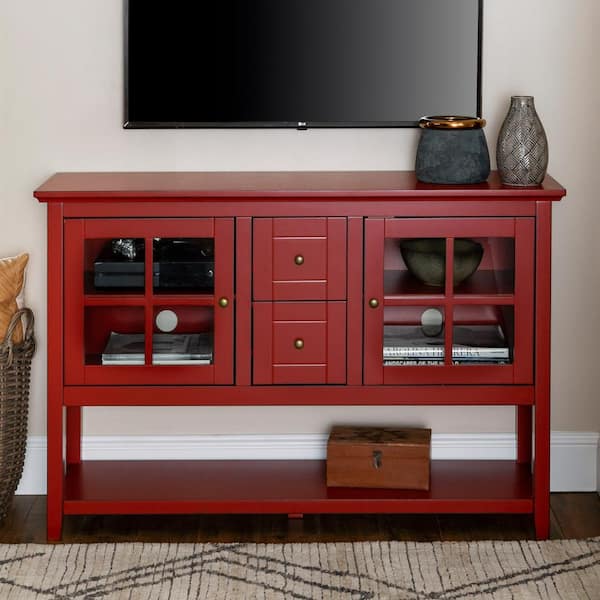 Red sideboard table store