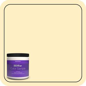 BEHR ULTRA 5 gal. #380A-2 Moonlit Yellow Extra Durable Flat Interior ...
