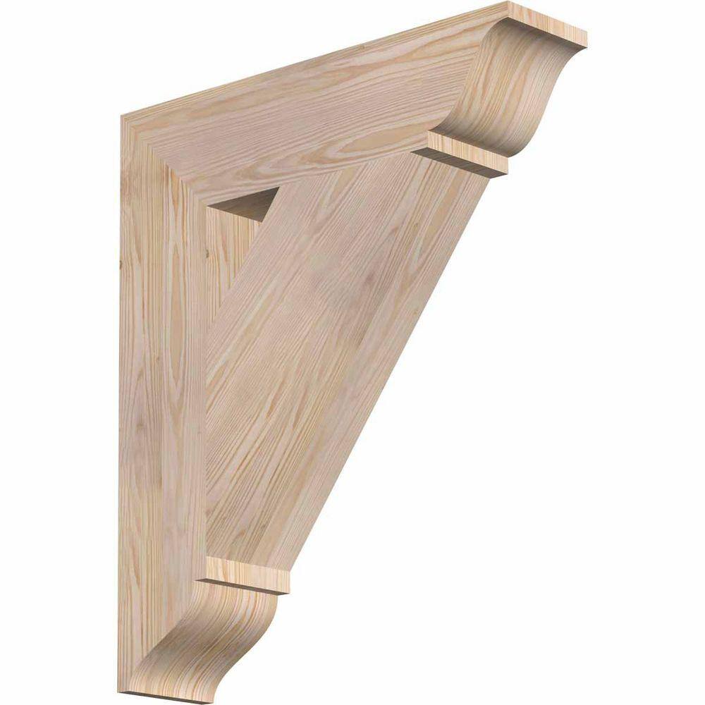 Ekena Millwork 5.5 in. x 28 in. x 24 in. Douglas Fir Traditional Smooth ...