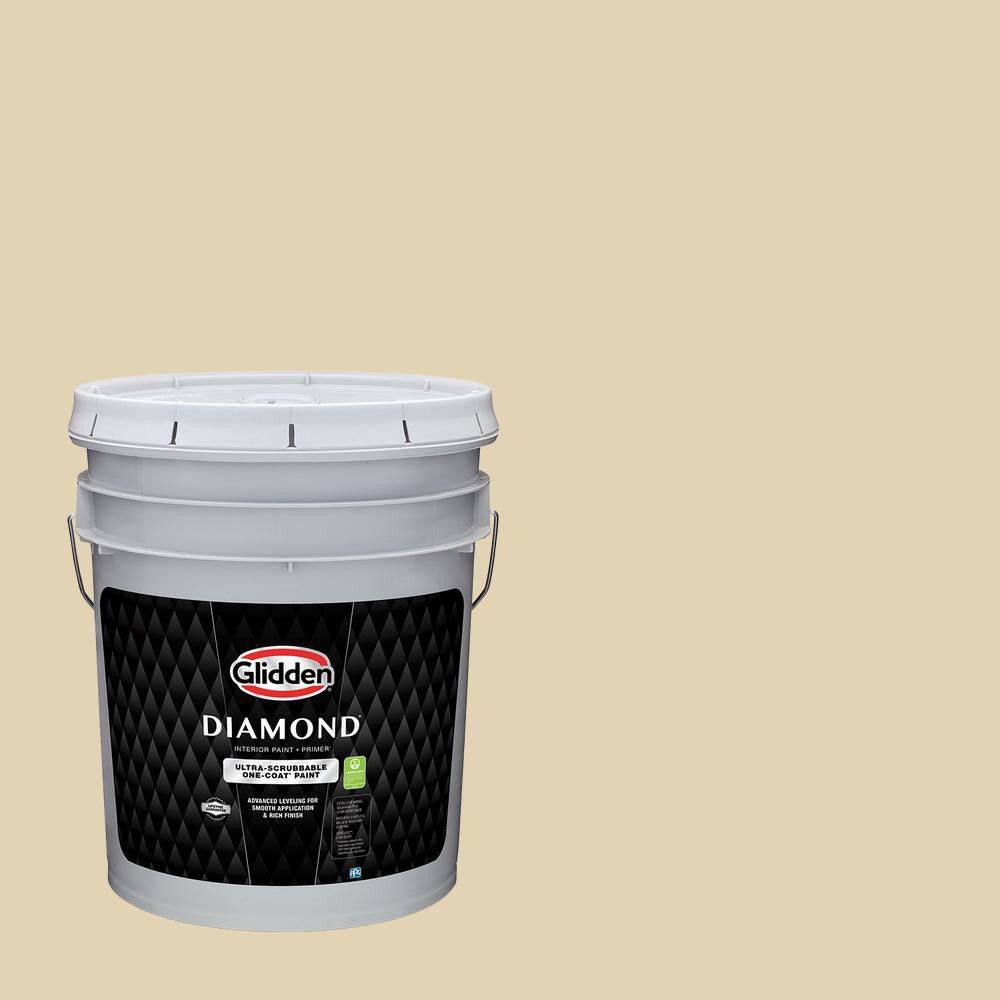 Glidden Diamond 5 gal. PPG1094-2 Loofah Ultra-Flat Interior Paint with ...