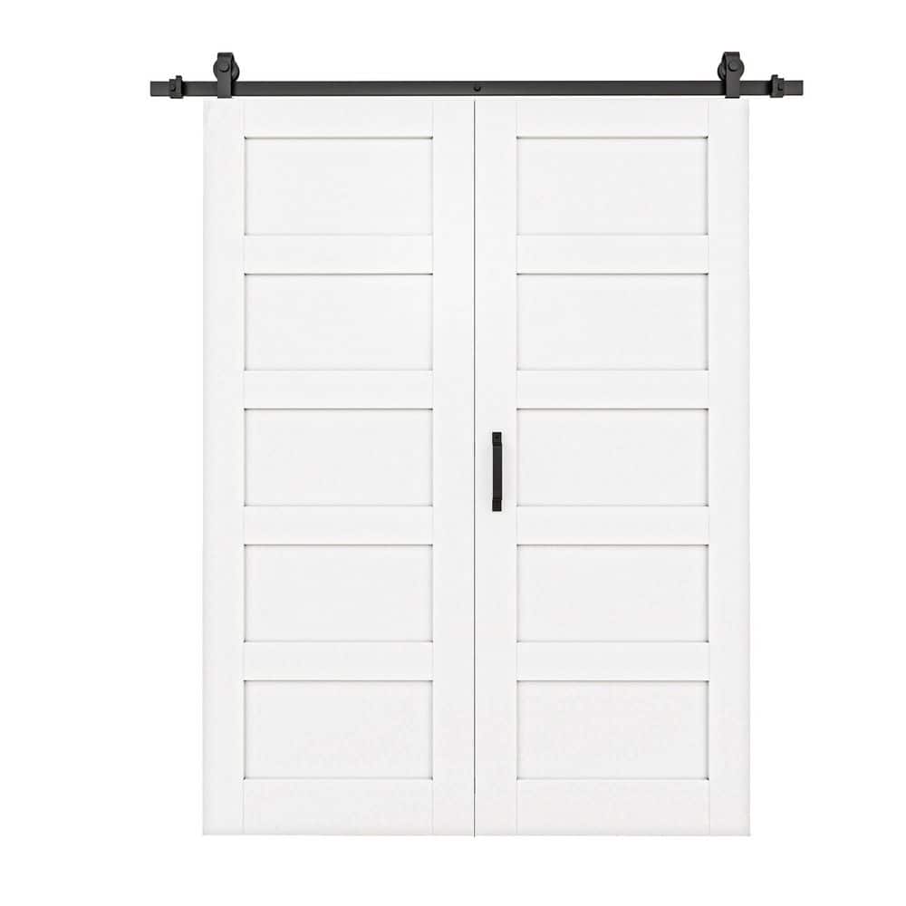 Reviews for ARK DESIGN 60 in. x 96 in. Paneled 5 Lite White Primed MDF ...
