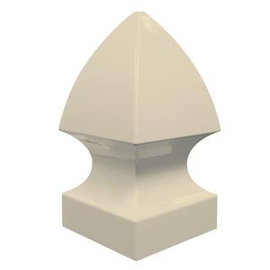 Veranda 4 in. x 4 in White Vinyl Gothic Fence Post Cap 73010718