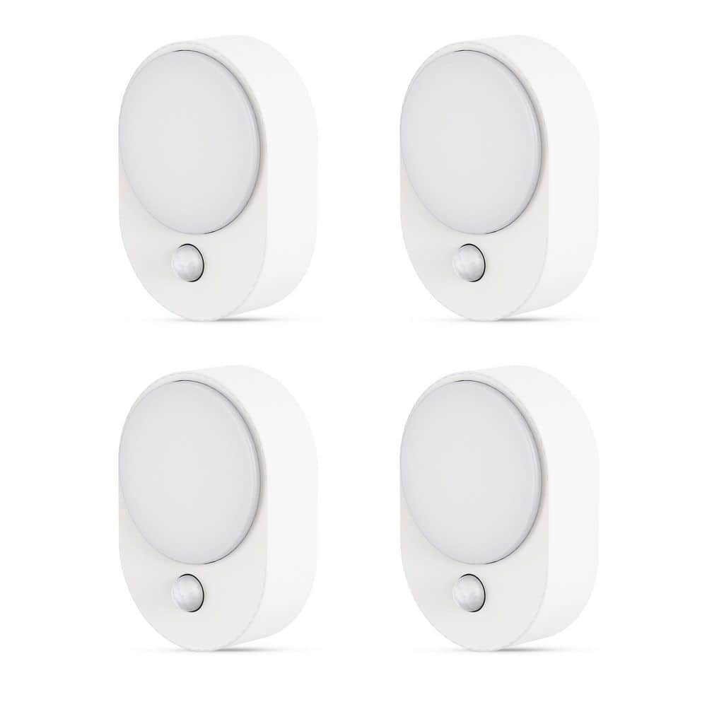 YANSUN LED Motion Sensor Night Light [4-Pack], Dusk to Dawn & Motion ...