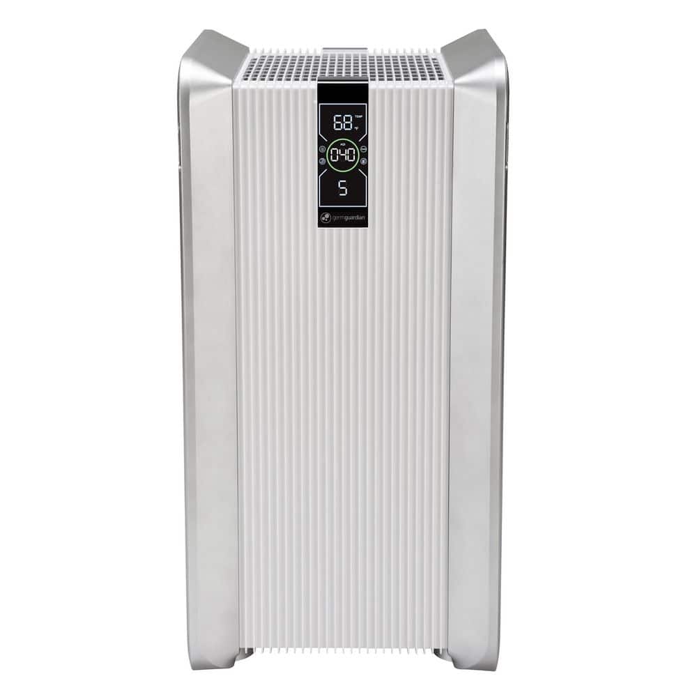 GermGuardian 4050 sq. ft. Dual HEPA Filter Console Air Purifier 30 in ...