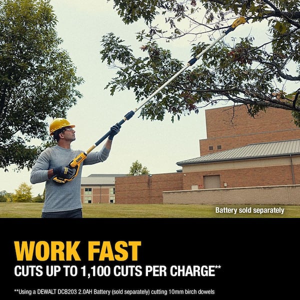 DEWALT 20V MAX Cordless Battery Powered Pole Pruner (Tool Only) DCPPR320B - The Home Depot