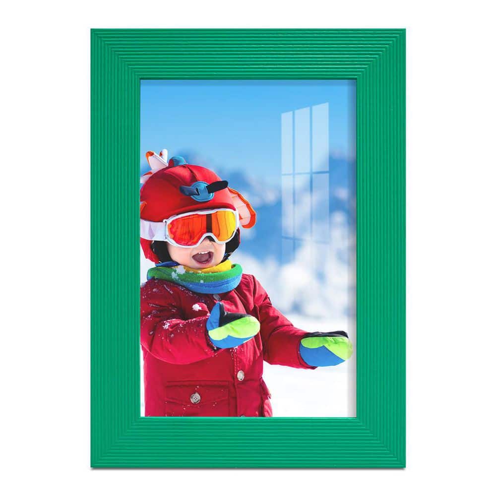 Wexford Home Grooved 4 in. x 6 in. Green Picture Frame WF103B - The ...