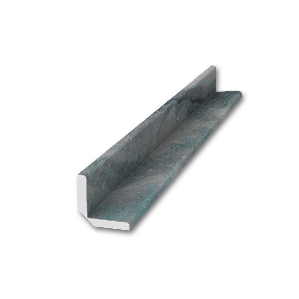 FlexStone 1.5 in. x 1.5 in. x 95 in. Inside Corner Trim in Triton ...