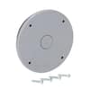 Commercial Electric 4 in. Round Blank Non-Metallic Weatherproof Cover ...