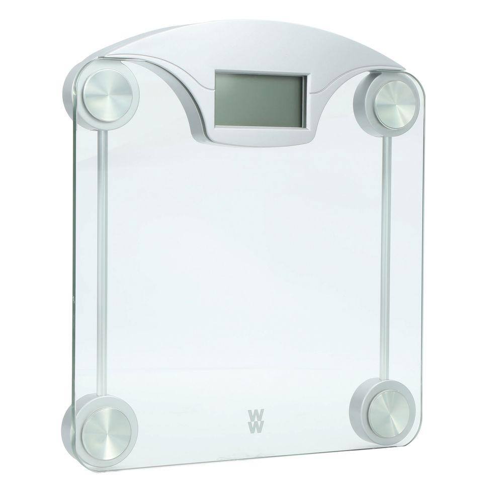 Conair Weight Watchers Digital Glass Scale with Stainless Steel Accents ...