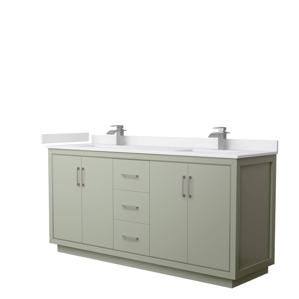 Wyndham Collection Icon 72 in. W x 22 in. D x 35 in. H Double Bath ...
