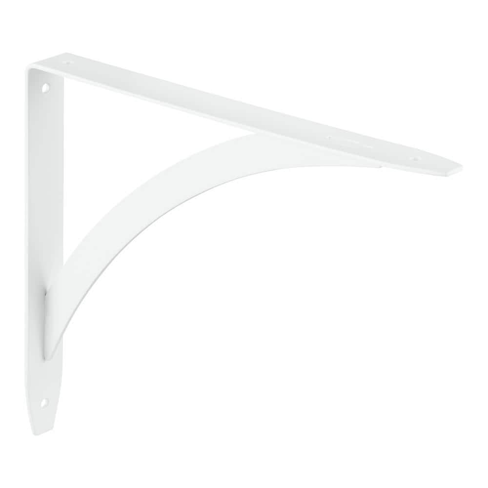 Everbilt 10 in. White Cove Arch Steel Bracket 46388PHLHD - The Home Depot