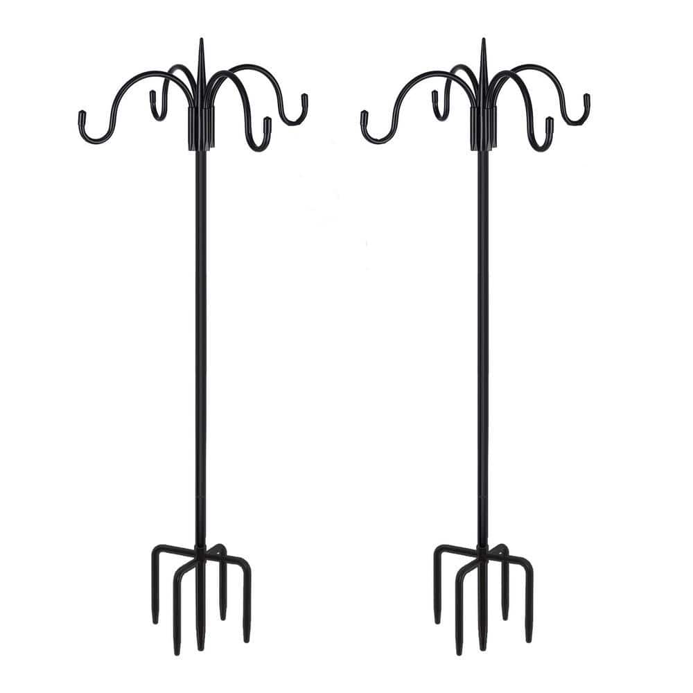 FAWEY TRED INC 76 in. Metal Shepard's Hooks for Outdoor, Adjustable ...