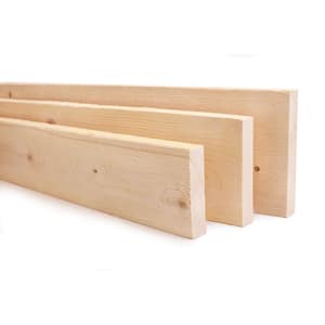 1 in. x 4 in. x 6 ft. Premium Kiln-Dried Square Edge Whitewood Common ...