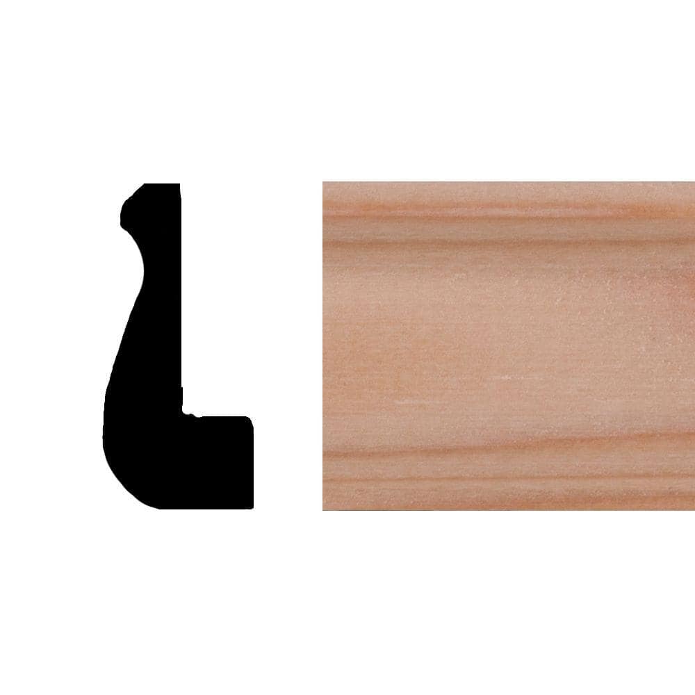Builder's Choice LWM292 9/16 in. x 1-1/16 in. Hemlock Wood Base Cap ...