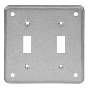 Steel City 4 in. Square Metal 1-Gang Electrical Box Mud Ring (52C36-10R ...