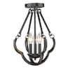 Golden Lighting Saxon 3-Light Aged Bronze Semi-Flush Mount Light 5926-SF ABZ - The Home Depot