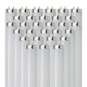 LUXRITE 32-Watt 48 in. Linear F32T8/841 T8 Tube Fluorescent Light Bulb ...