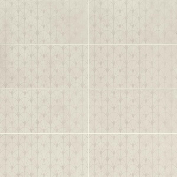 Bedrosians Wave 12 in. x 24 in. Honed Ice Porcelain Tile (15.5 sq. ft ...