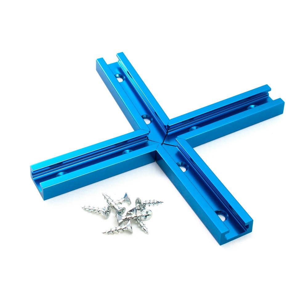 ‎POWERTEC 3 in. Aluminum T-Track Intersection Kit with Predrilled ...