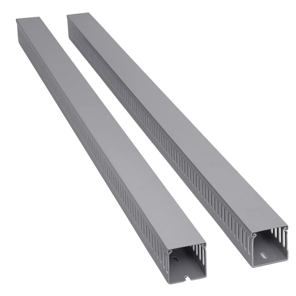 Lukyamzn 2-PCS 39"L x 2"W x 2"H Electrical Cable Management Raceway ...