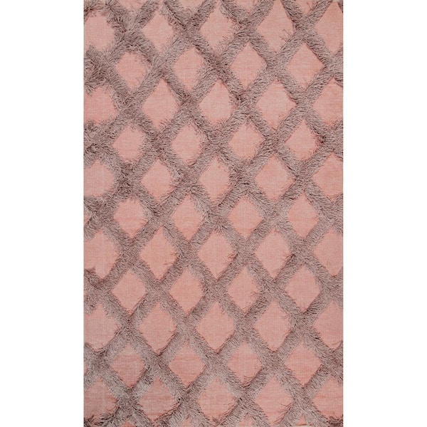 nuLOOM Francene Pink 7 ft. x 9 ft. Moroccan Shag Area Rug BDFR01B-6709 ...