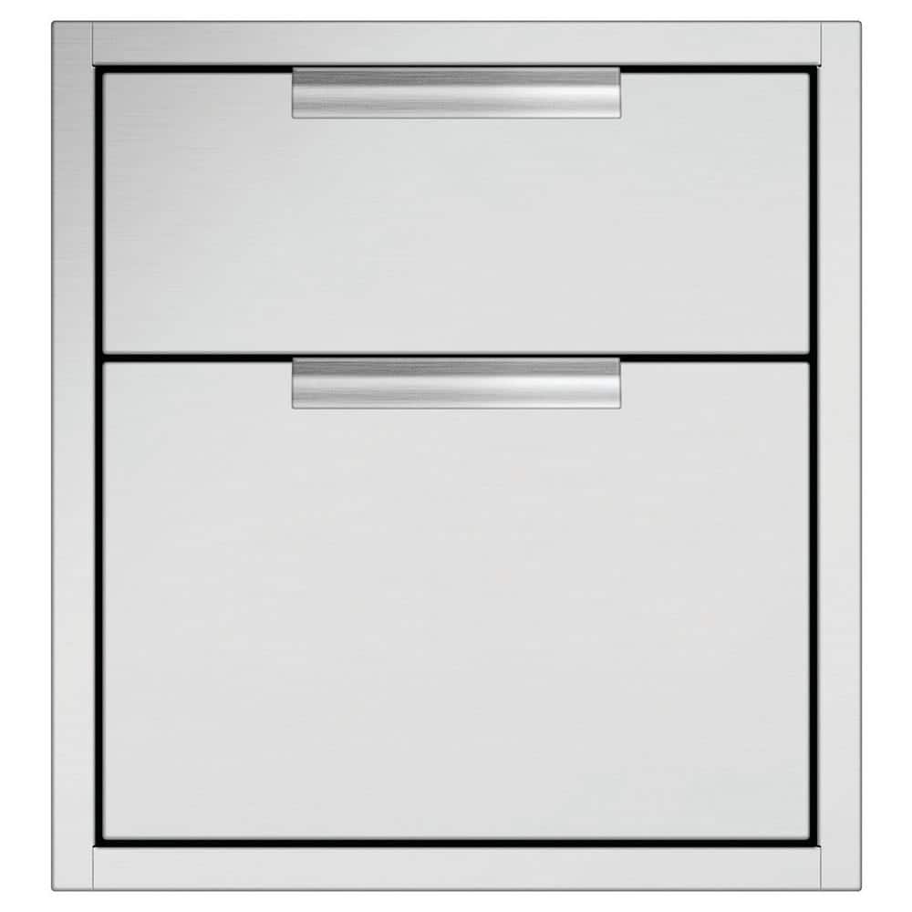 DCS 20 in. Stainless Steel Double Tower Drawer TDD1-20 N - The Home Depot
