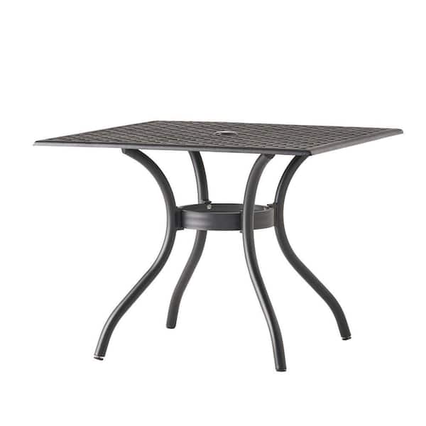 5-Piece Aluminium Outdoor Dining Set in Black HD-402 - The Home Depot