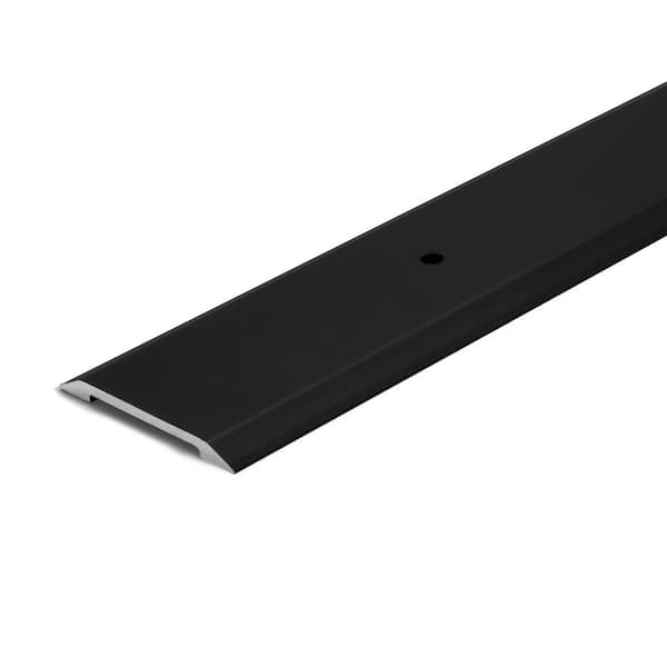 TrimMaster Matte Black 1-3/8 in. x 72 in. Aluminum Seam Binder Carpet ...