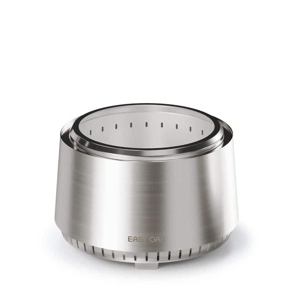 EAST OAK Fuoco Smokeless Fire Pit 21 in. Stainless Steel Carrying Bag ...