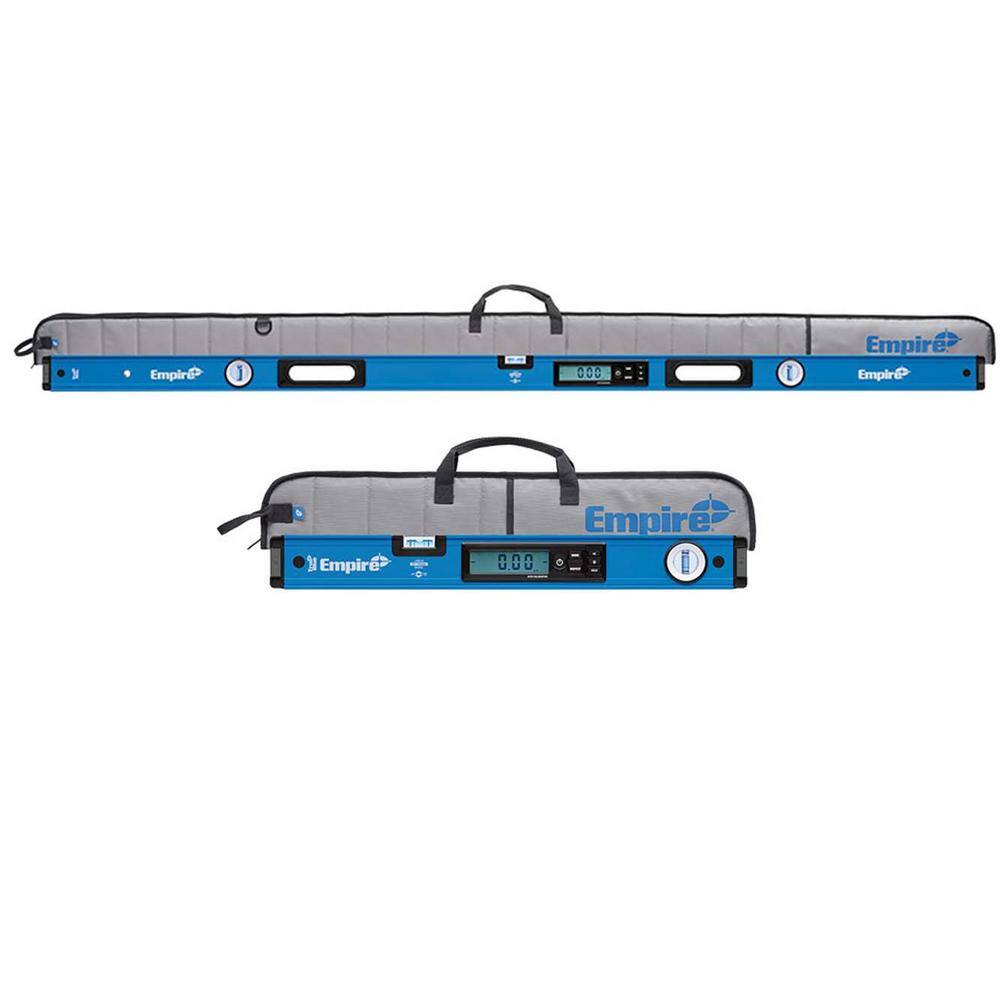 Milwaukee 72 in. True Blue Digital Box Beam Level with Case with 24 in ...