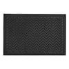 SUPERIO Superior Black Chevron 24 in. x 35 in. Coir Door Mat 703 - The ...